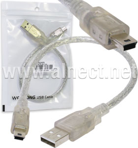 Jual Kabel Data Mini USB 5-Pin Balun 30cm - Kabel Sync Charger USB ...