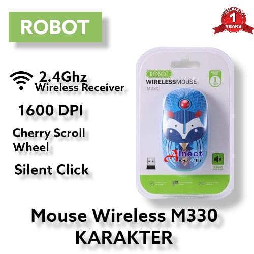 Jual MOUSE ROBOT M330 WLS KARAKTER - Mouse Wireless - Alnect Komputer ...