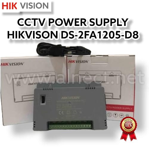 Jual HIKVISION DS-2FA1205-D8 Power adaptor Power Supply CCTV 12VDC ...