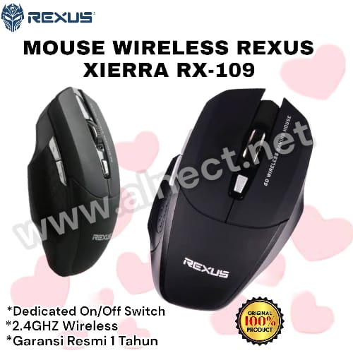 Jual Mouse Gaming Wireless Rexus Xierra RX-109 - Mouse Gaming - Alnect ...