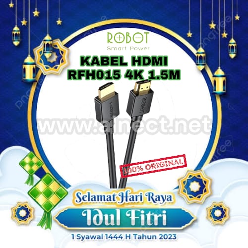 Jual Kabel HDMI 3M ROBOT RFH03 Cable High Definition 3D 4K 2K HD - Kabel HDMI Series - Alnect ...